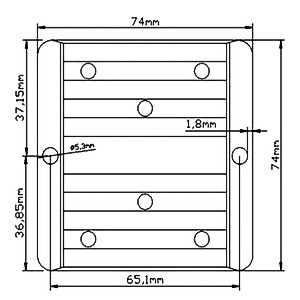 Dasunny DC 12V to DC 19V Converter Voltage Regulator 6A Step-up Power Supply Circuit Module Adapter for Auto Car Truck Vehicle Boat Solar System Electric Motor, WG-12S1906