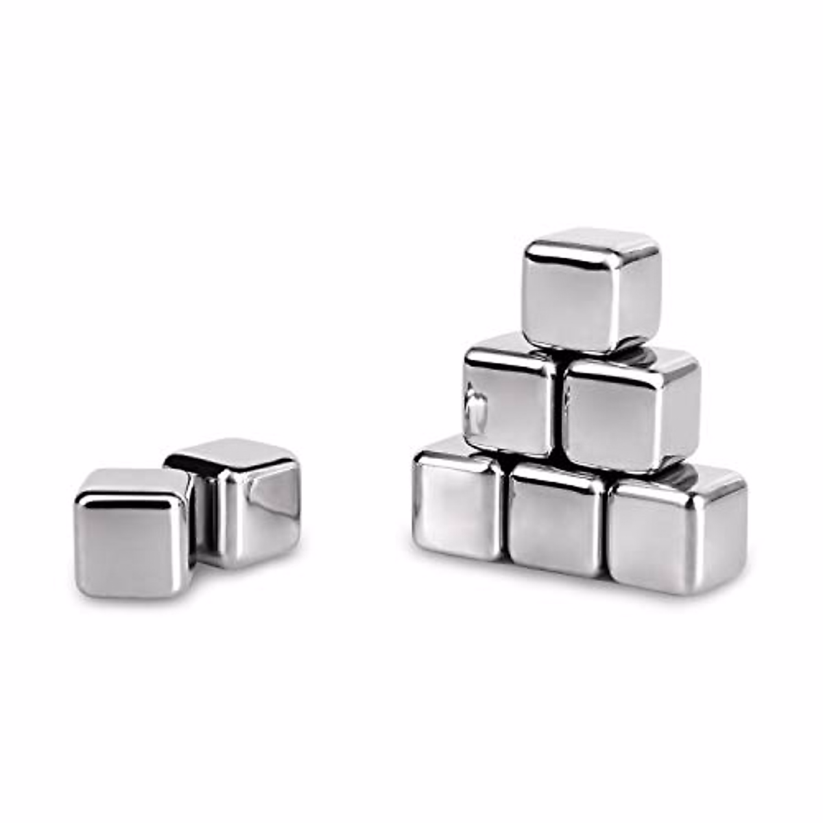 Artestia Whiskey Stones set,whiskey rocks gift set for men,8 pcs Ice Cubes Whiskey Stones,with Ice Tongs Freezer Storage Tray Chilling Stones Gift Set Ice Cubes for Whiskey Wine Ice Cube Drinks