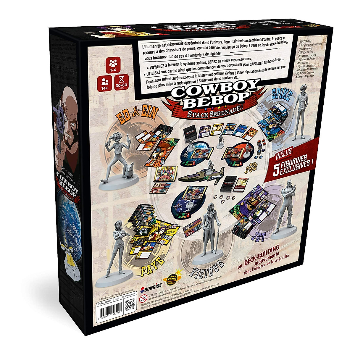 Japanime Games Cowboy Bebop: Space Serenade | from The Creator of Harmonies | Cooperate to Take Down Vicious | 1-4 Players | Ages 14+ | 30-90 Min Play Time