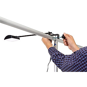 Displays2go, Trade Show Booth Clamp Spotlights, Aluminum, ABS Plastic, and Iron Construction – Black Finish (LED12W01BK)