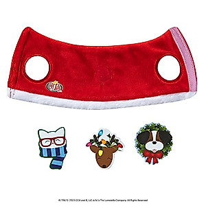 The Elf on the Shelf Elf Pets Christmas Sweater Set - Cozy, Reversible Sweater for Your Elf Pet- Includes 3 Festive Patches