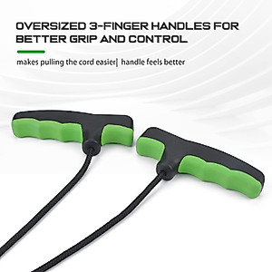 ELONG OUTDOOR Crossbow Cocking Device Crossbows Cocker Rope Double Handle 3 Finger Strings Cocking Tool-Works with All Crossbows