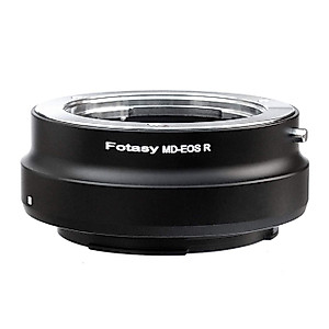 Fotasy Minolta MD Lens to Cannon EOS RF Mount Adapter, MD EOS R Adapter Ring, Adapter for Minolta MD MC Rokkor Lense, Compatible with Canon EOS R Mirrorless Camera EOS R RP Ra R3 R5 R6 R7 R10