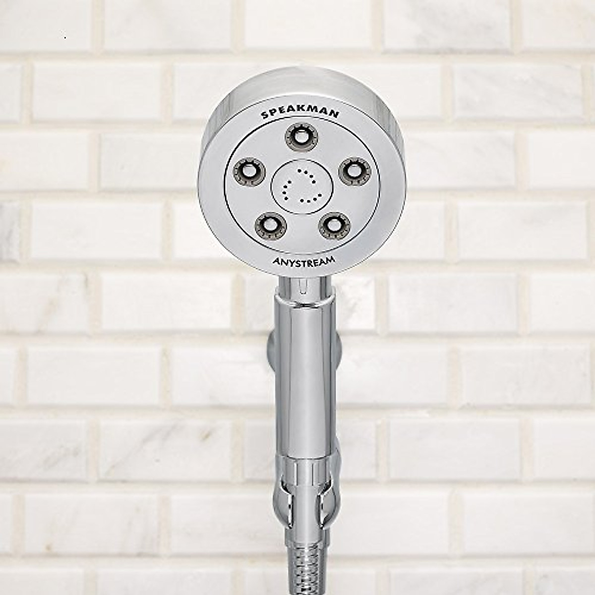 Speakman VS-3010 Neo Anystream High Pressure Handheld Shower Head with Hose, Polished Chrome, 2.5 GPM