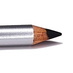 Pure Ziva Charcoal Dark Matte Grey Gray Sexy Smoke Wooden Eyeliner Pencil, HD Professional Eye Liner Smudge Proof Highly Pigmented No Animal Testing & Cruelty Free