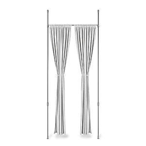 Umbra Anywhere Expandable Rod Curtain Rod and Room Divider (Metallic-Nickel)