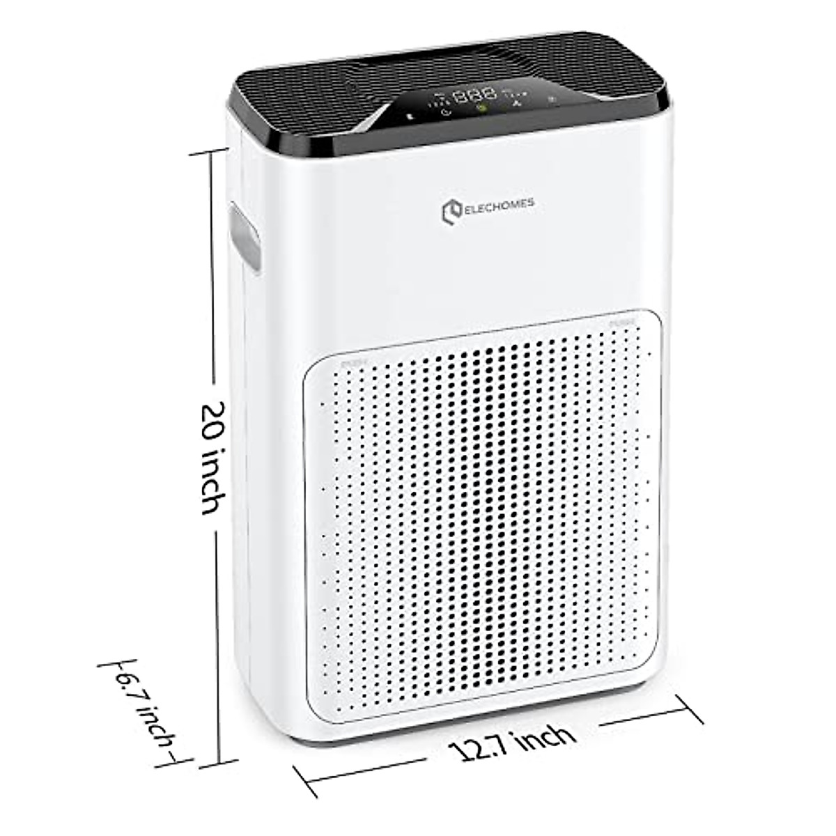 Smart WiFi Air Purifier for Home, Alexa and Google Control, Elechomes A3B True HEPA Filter Air Purifier for Large Room, Bedroom, Office Up to 320ft², Ultra Quiet Sleep Mode