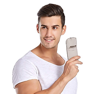 icolor Sun Cap Fishing Hats,Outdoor UPF 50+ Folding Sun Protection Removable Neck and Face Flap Cover for Man Women LightGray