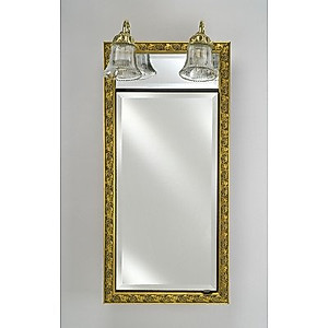 Signature 17" x 34" Recessed Medicine Cabinet Finish: Elegance Antique Silver