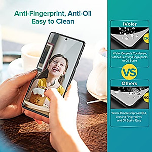 ivoler [4+2 Pack Screen Protector for Google Pixel 6 [4 Pack] with Camera Lens Protector Tempered Glass [2 Pack] [Fingerprint Unlock Compatible] with Alignment Frame Easy Installation HD Clear Film