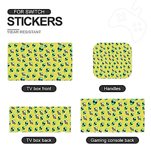Aliens and Spaceships Stickers Full Wrap Decal Skin Faceplate Protective Stickers Compatible for Nintendo Switch for Switch