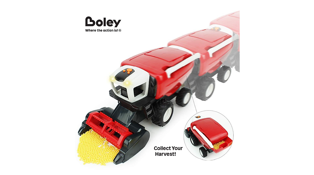 Boley Farm Harvester - Light & Sound Toy Truck Set