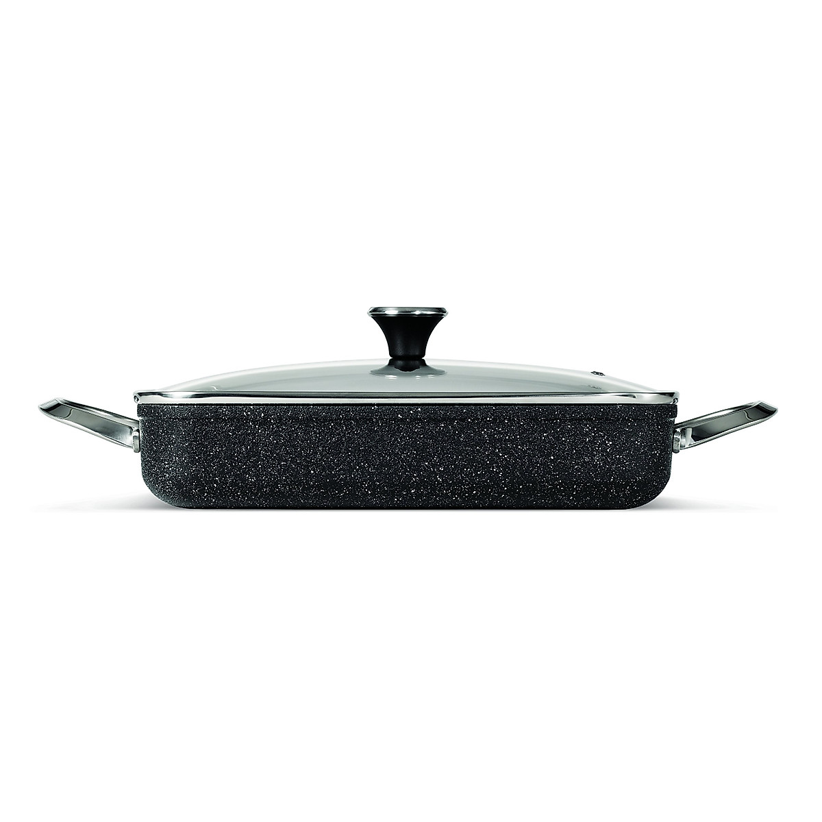 THE ROCK by Starfrit One-Pot 5.3-Quart Rectangular Dish with Lid, 9" x 13", Black