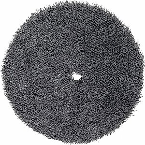 WEST HORSE 5 Inch Wool Buffing and Polishing Pads, 100% Wool One-Step-Polish Pad with Hook and Loop for Orbital Polisher (Grey, 5 Inch)