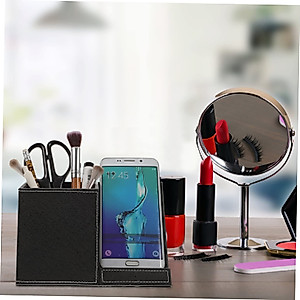 Tofficu Pen Holder Desk Pen Holder Desktop Charging Station Fast Charger Nightstand Charging Nightstand Cell Phone Holder Pen Stand Organizer Iphone8 Pu