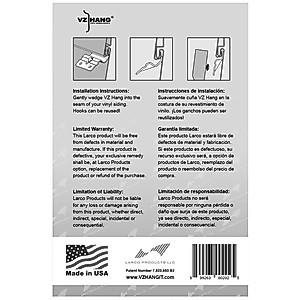 VZ Hang Keyhole Vinyl Siding Hooks 7 Pack - Tool-Free and Drill-Free Siding Hooks for Hanging Outdoor Decorations - Lightweight and Durable Siding Hooks for Home Siding Clips for Outdoor Lights
