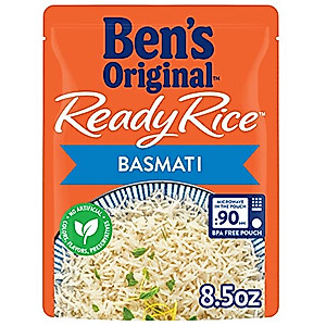BEN'S ORIGINAL Ready Rice Basmati Rice, Easy Side Dish, 8.5 OZ Pouch (Pack of 12)