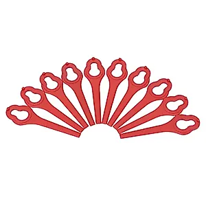 WALFRONT 100Pcs Plastic Cutter Blades Replacement for Stihl Polycut 2‑2 Garden Lawn Mower Trimmer Grass Cutter Tool Plastic Blades Accessories