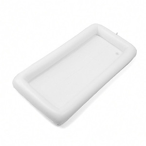 Inflatable Serving Bar Salad Buffet Ice Tray Food Drink Cooler for Picnic Luau Pool Party with Drain Plug, 2 Pack