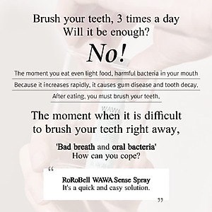 ROROBELL Wawa Sense Spray Oral Care Mouth Freshener Fights Bad Breath ((1/3 Fl Oz (Pack of 1)))