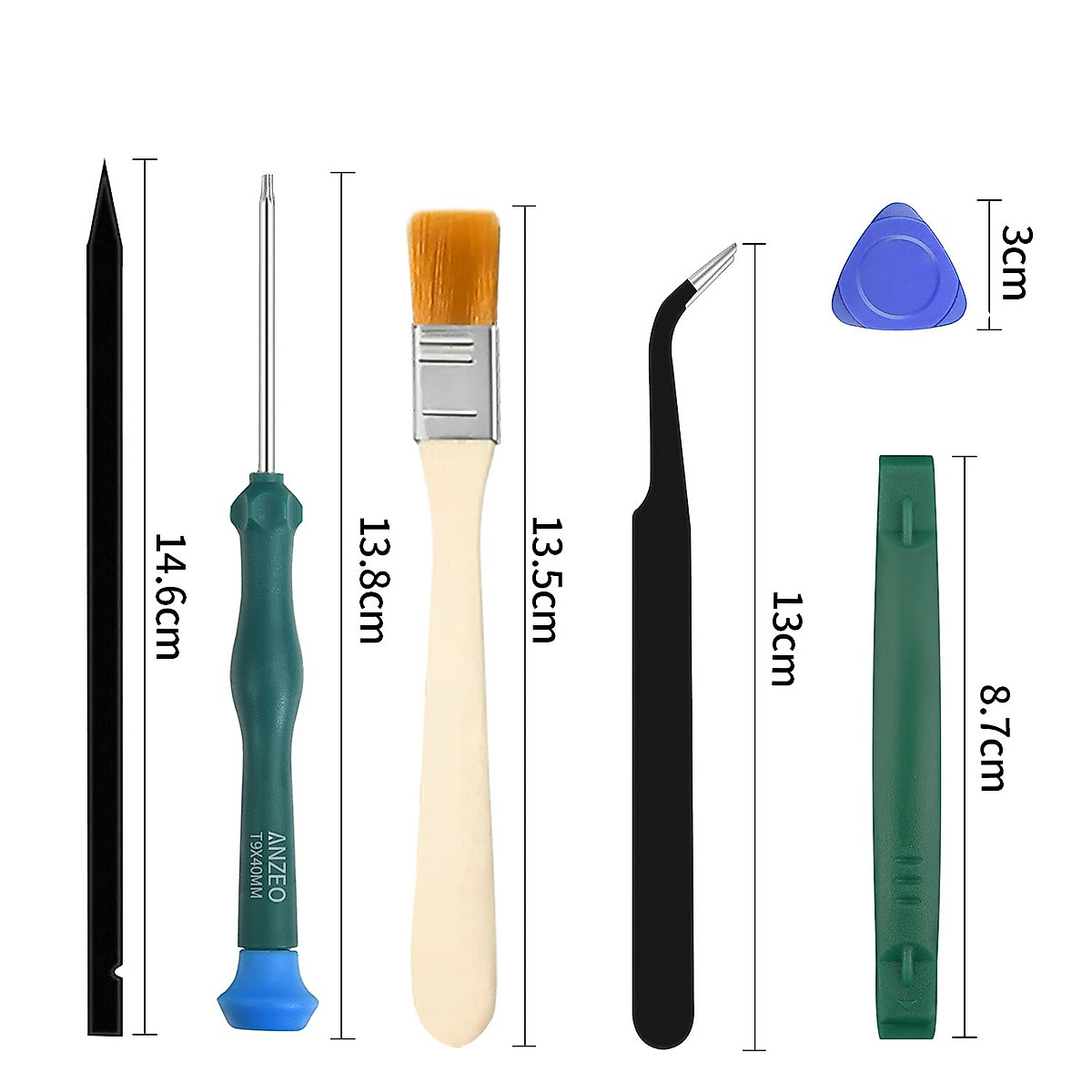 JAOYSTII Cleaning Repair Tool Kit for PS4 PS5, Screwdriver Set with TR9 Torx Security Screwdriver PH00 PH0 PH1 Phillips Screwdriver for Sony Playstation 4&5 Console and Controller Tear Down