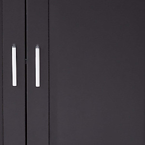 Kings Brand Furniture Wood Wine Rack Buffet & Storage Cabinet, Black, WR1345