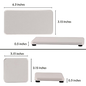 NiuYichee Set of 4 Water Absorbent Diatomite Tray, diatomaceous Earth Kitchen soap Dish,Hand soap Holder, Water Absorbing Stone Used for Plants & toiletries in The Modern Home