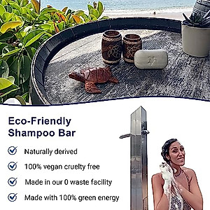 "Pacific Spirit Shampoo Bar for Curly hair with Coconut Oil & Passion Fruit. Moisturizing and Texturizing -Scent, 3.53 Oz. Zero waste, vegan"