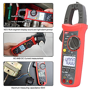 UNI-T UT203+ Digital Clamp Meter AC/DC Current Auto Range True RMS Max/Min Backlight Multimeter