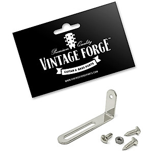 Vintage Forge Nickel Pickguard Mounting Bracket compatible with Gibson Epiphone Les Paul Electric Guitar with Screws LPB20-NKL