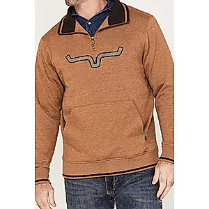 Kimes Ranch Men's Quarter Zip Pullover Filmore/Rusty Heather