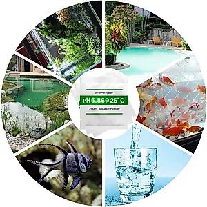 Nynelly Only 6.86,15pcs pH Meter Buffer Solution Powder for Precise and Easy for Precise pH Calibration Powder Solution