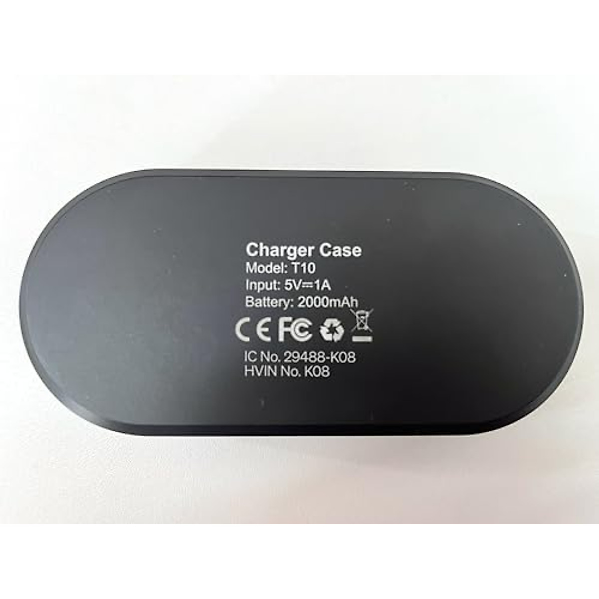 Doohoeek Snowboard Ski Helmet Headphones, True Wireless Earbuds Bluetooth with Charging Box for Audio Ready Helmet, 50+ Hours Work Time Headsets LED Display for Snowboarding Skiing Climbing Biking