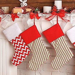 40 Pieces Christmas Fabric Quilting Fabric Squares Fat Quarters Precut Sewing Fabric Patchwork Christmas Tree Snowflake Printed Fabric Scraps for Dress Apron Crafts, 10 x 10 Inch/ 25 x 25 cm