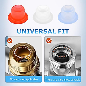 30pcs Faucet Leak-Proof Sealing Gasket, Triangle Valve Faucet Sealing Gasket Silicone Plug Leak Proof Bathroom, Faucet Washer Replaces for Garden Faucet Hose Water Pipe