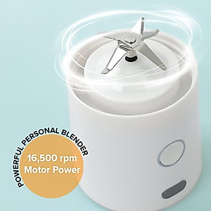 Kore ClubCrush Portable Blender - 13.5 fl oz USB-Rechargeable Travel Blender for Shakes and Smoothies | 5000mAh Battery Included