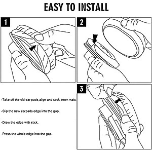 WH-XB900N Replacement Ear Pads Potein Leather Earpads Cover Quite-Comfort Sponge Ear Cushion Pad Earmuff Repair Parts Compatible with WH-XB900N On-Ear Headphone(Grey