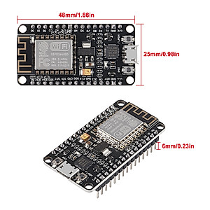 DORHEA 5PCS ESP8266 ESP-12F Development Board Internet NodeMCU WiFi Serial Wireless Module NodeMCU-12F CP2102 Based on ESP8266 WiFi Module for motherbord IDE/Micropython