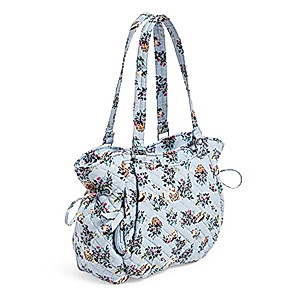 Vera Bradley Women's Cotton Glenna Satchel Purse, Hedgehog Wild - Recycled Cotton, One Size