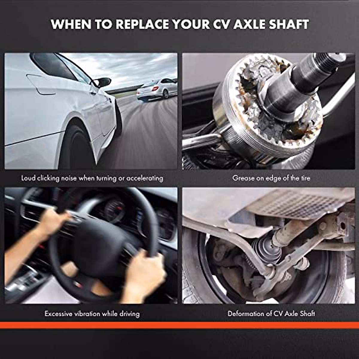 A-Premium Axle Shaft Assembly Compatible with Volvo C70 2001-2007, S70 2000, V70 2000, Automatic Transmission, Front Right Passenger Side, Replace# 1700-206326