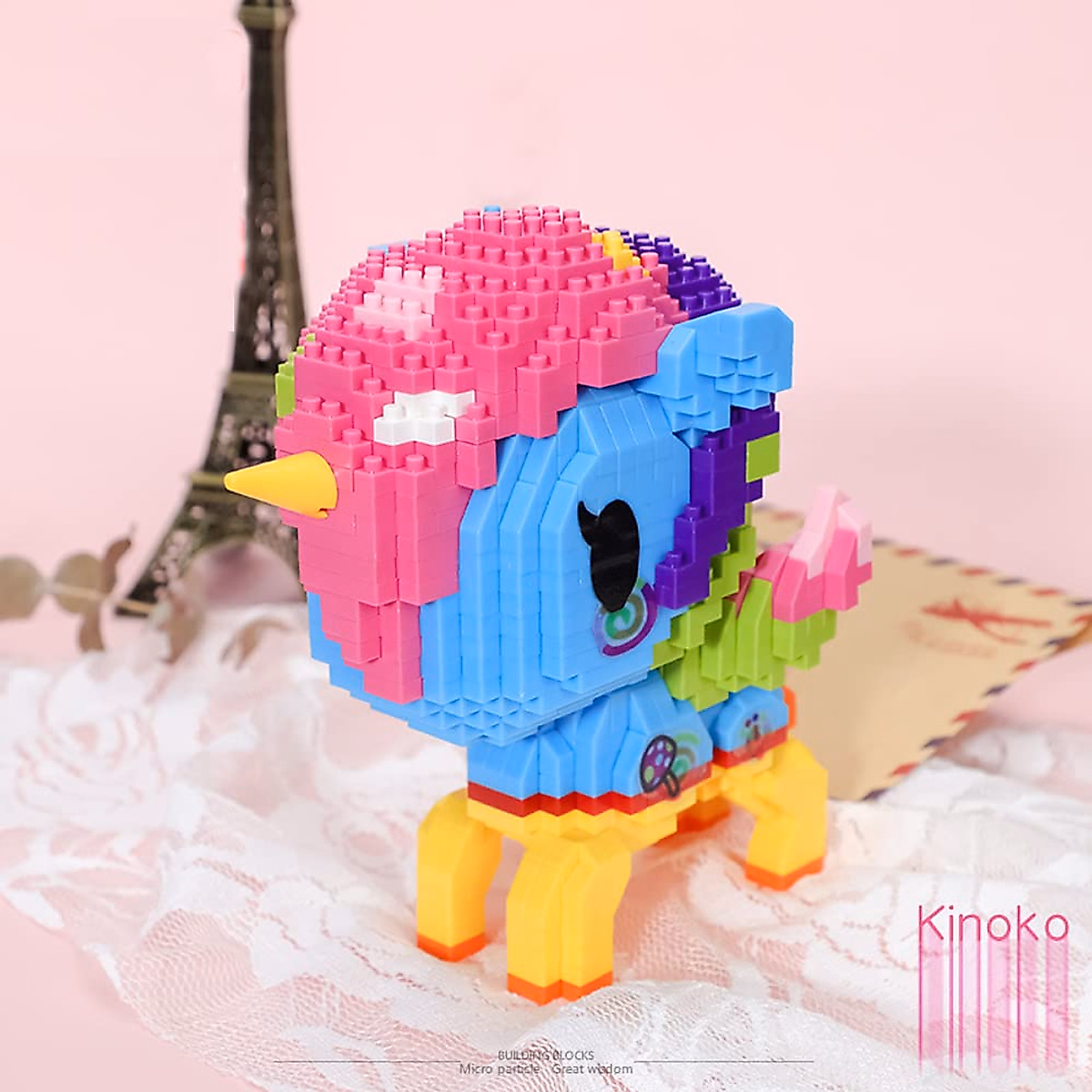 Uvini Micro Blocks Adult Building Blocks Unicorn Toy Set, Unicorn Model to Build, Best Gift for Girls, Adult Gift 897pcs