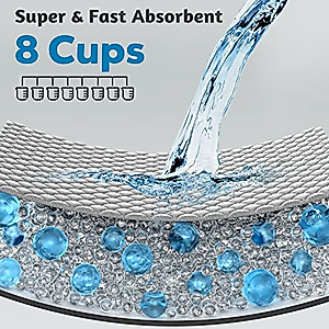 MIZOK Pee Pads for Dogs Large 28x34 Inches, Charcoal Puppy Pads New & Improved Odor-Control Absorbs Up to 8 Cups of Urine Dog Pee Pads, 6-Layer Leak-Proof Wee Wee Pads for Dogs (40 Counts)