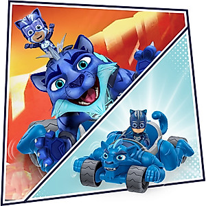 PJ Masks Animal Power Catboy Animal Rider Toy Car, with Catboy Action Figure, Deluxe Vehicles, Superhero, Preschool Toys for 3 Year Old Boys and Girls and Up