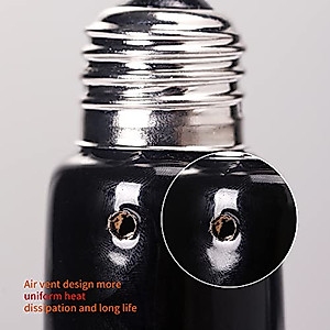PTSCBS 75W 2PCS Reptile Heat Lamp Black Ceramic Heat Emitter,Infrared Heater Bulb for Pet Coop Heater Chicken Lizard Turtle Brooder Aquarium Snake