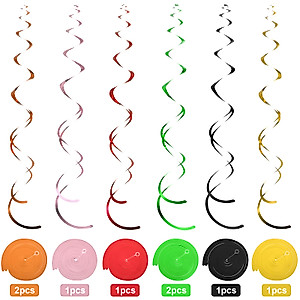 30 Pieces Farm Animal Party Hanging Swirl Decorations, Barnyard Theme Birthday Party Supplies Farm Animal Hanging Foil Swirls Ceiling Decor for Girls Boys Kids Baby Shower Supplies