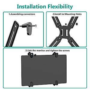 WALI Mount Bracket Adapter Monitor Arm Mounting Kit for Screen 13 to 27 inch, Mounting Holes 75mm and 100mm (UVVEP)