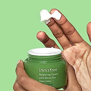 innisfree Green Tea Moisture Balancing Cream Hydrating Face Moisturizer, 2 Pound (Pack of 1)
