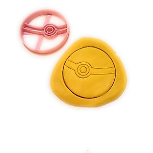 T3D Cookie Cutters Pokeball Cookie Cutter, Suitable for Cakes Biscuit and Fondant Cookie Mold for Homemade Treats