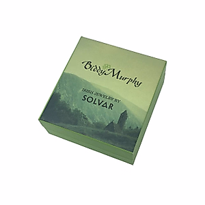 Tara Claddagh Pendant Celtic Irish Rhodium Plated Necklace Made in Ireland