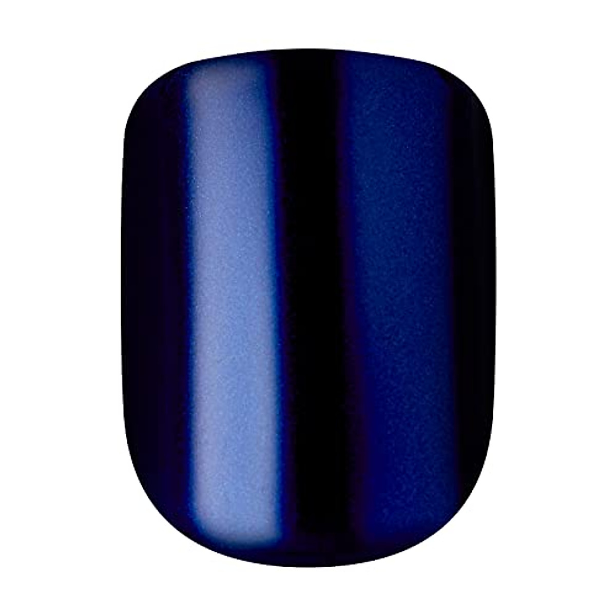 KISS imPRESS Color Press-On Nails, Nail Kit, PureFit Technology, Short Length, “Never Too Navy”, Polish-Free Solid Color Manicure, Includes Prep Pad, Mini Nail File, Cuticle Stick, and 30 Fake Nails